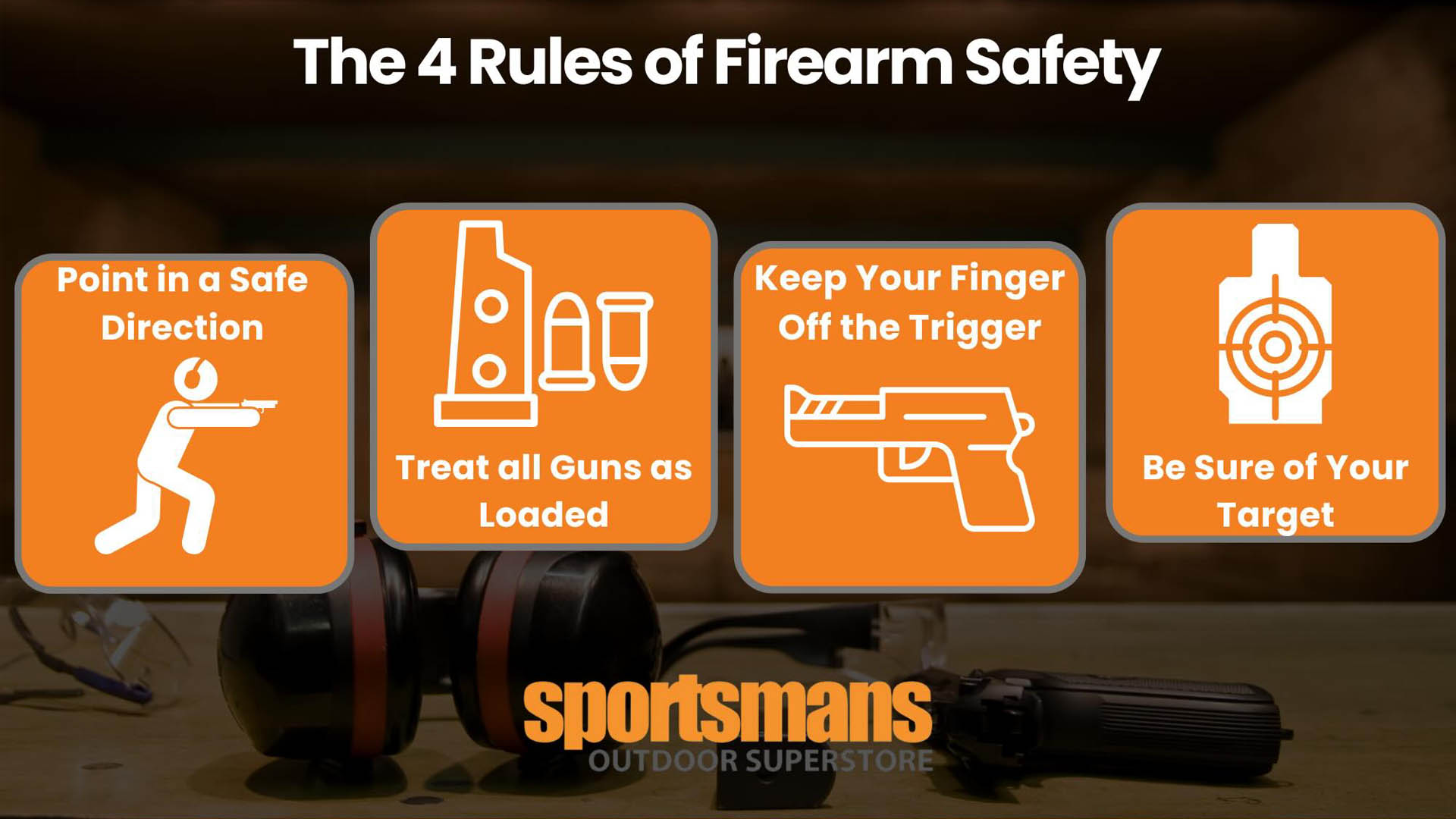 The 4 Rules of Firearm Safety | Gun Safety Rules | Sportsman's